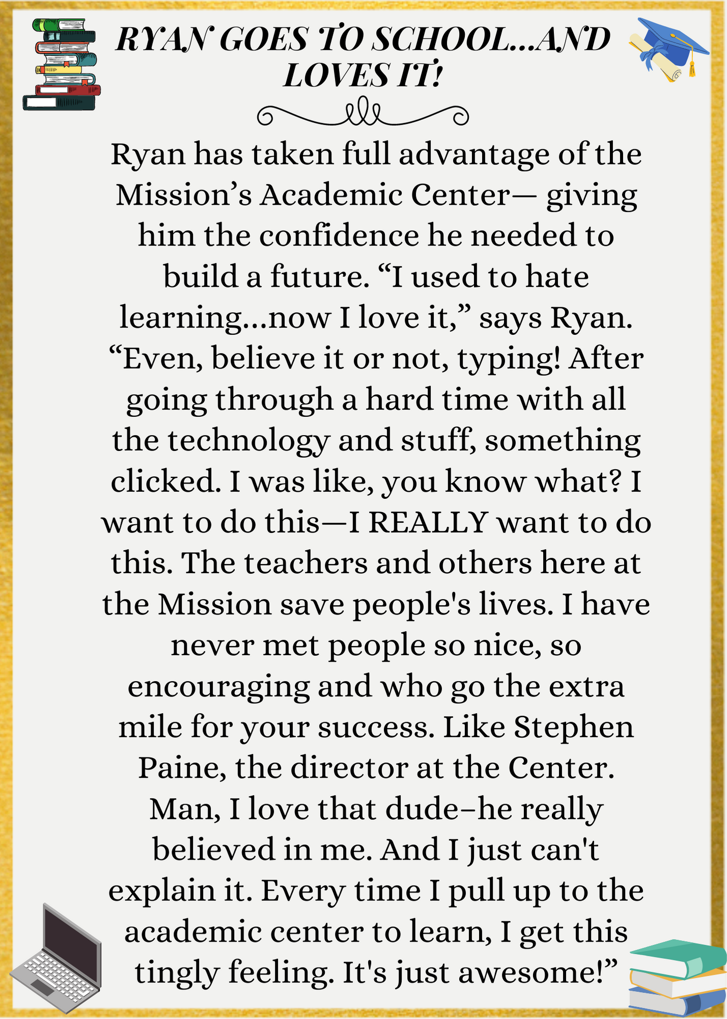 Ruckus from Southside Reseda: Ryan’s Story – Good News Rescue Mission